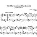 Handel - the Harmonious Blacksmith (easy Piano) Sheet Music ,classical ...