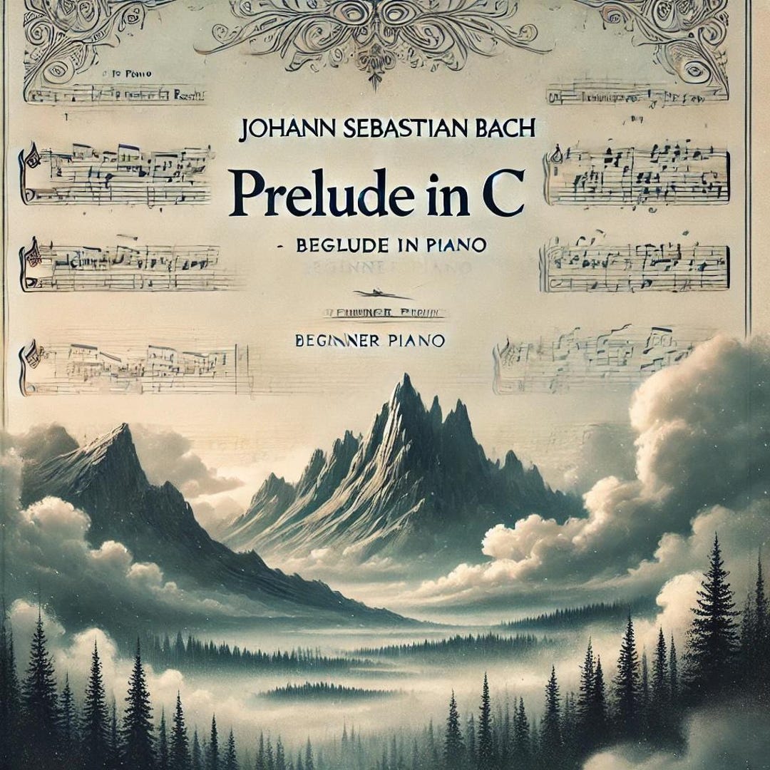 Bach - Prelude in C (easy Piano) Sheet Music ,classical Music, Music ...