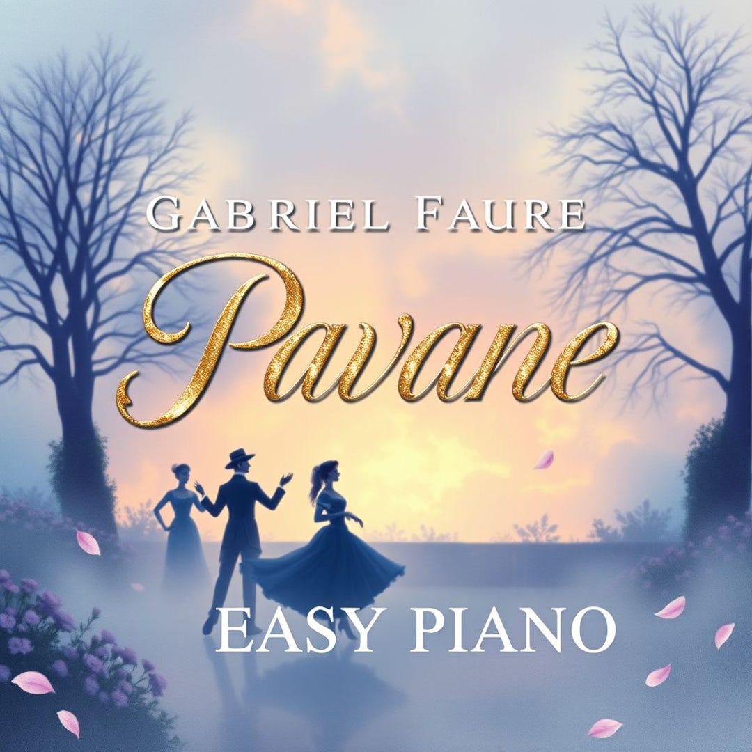 Faure - Pavane (easy Piano) Sheet Music ,classical Music, Music Score ...