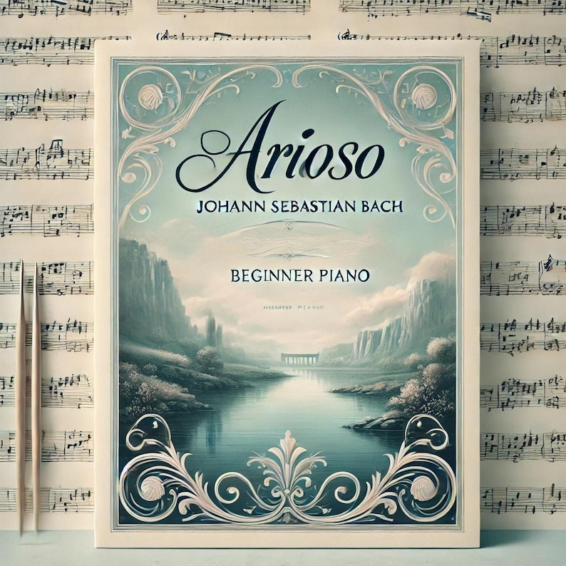 Bach - Arioso (easy Piano) Sheet Music ,classical Music, Music Score ...