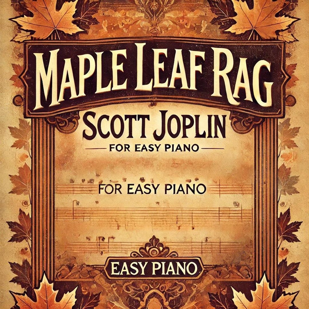 Joplin - Maple Leaf Rag (easy Piano) Sheet Music ,classical Music ...