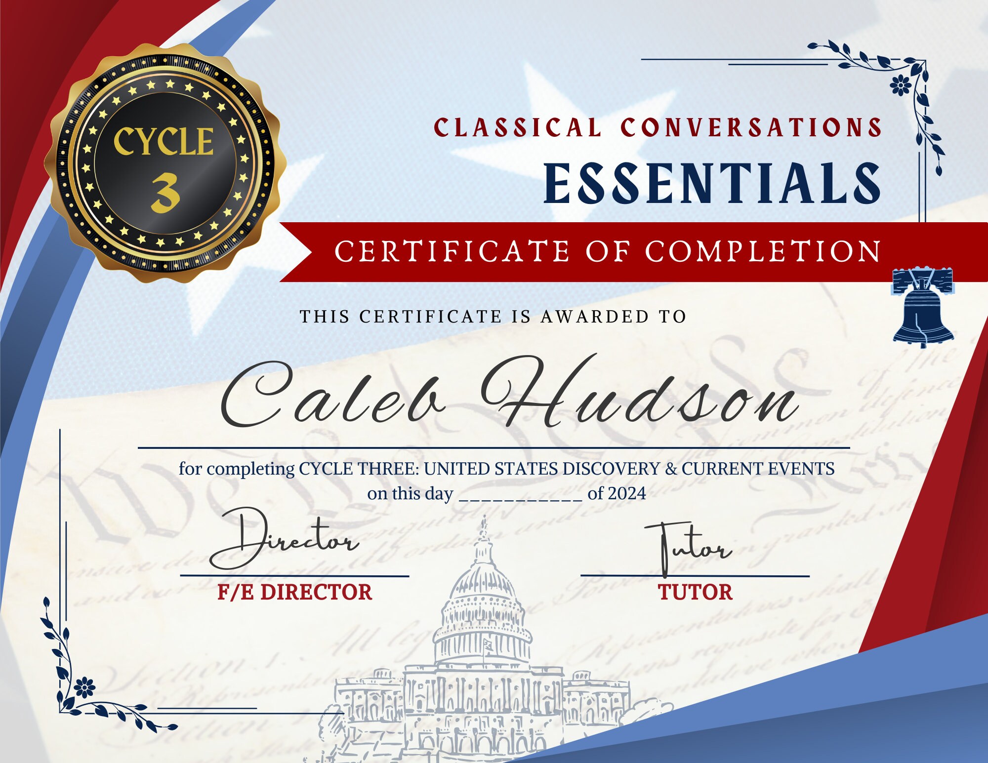 Classical Conversations Essentials Year End Certificate Cycle 3 | *NEW ...