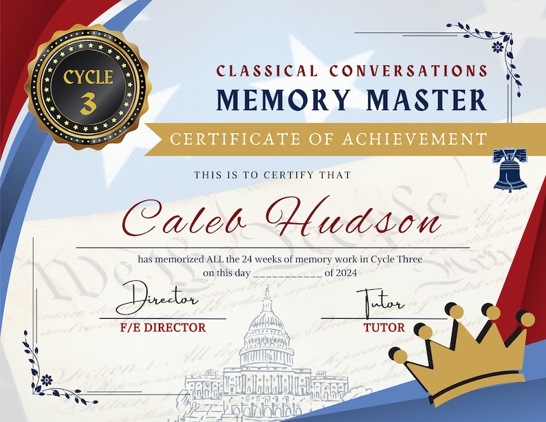 Classical Conversations Foundations Memory Master Certificate Cycle 3 ...