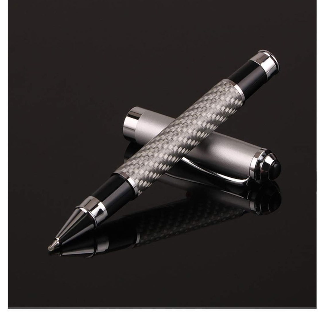 Personalized Elegant Carbon Fiber Executive Rollerball Ink Pen in ...