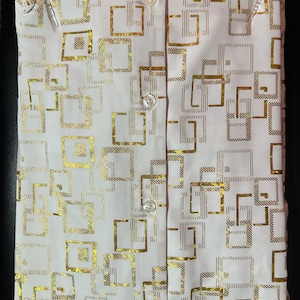 Men's Fashion Shirt Popular Metallic Gold Pattern- Baldelli-fl-2421 ...