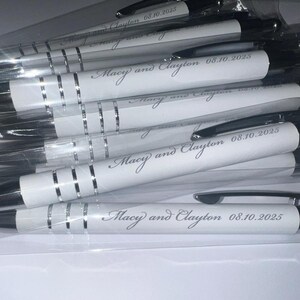Wedding Pens With Stylus | Custom & Engraved Name Favors for Guests ...