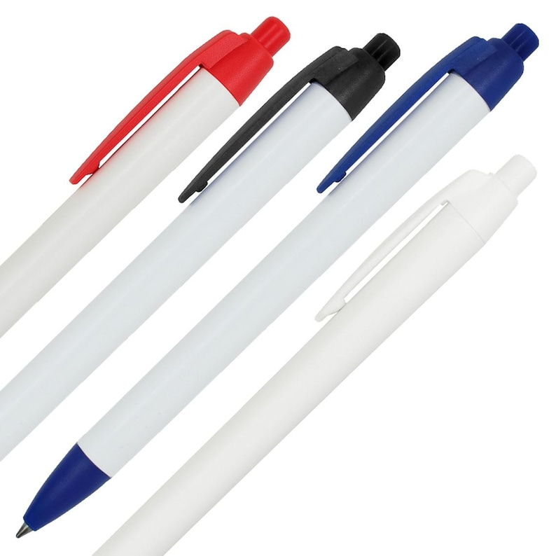 Custom Personalized Pens – Plastic Barrel With Color Trim | Free Proof ...