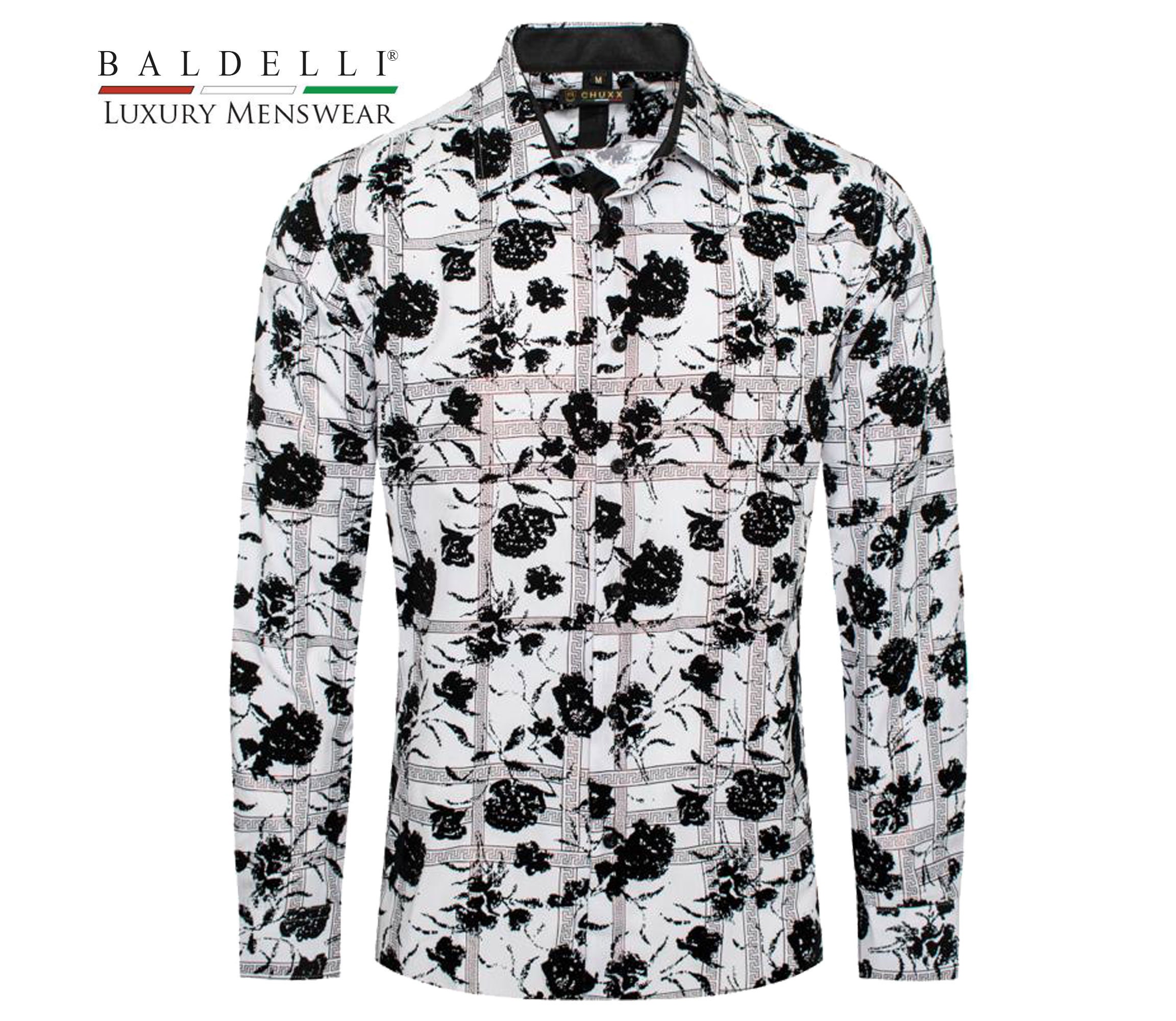 Men's Fashion Dress Shirt Gold to Black Fade Overlay Greek Meander ...