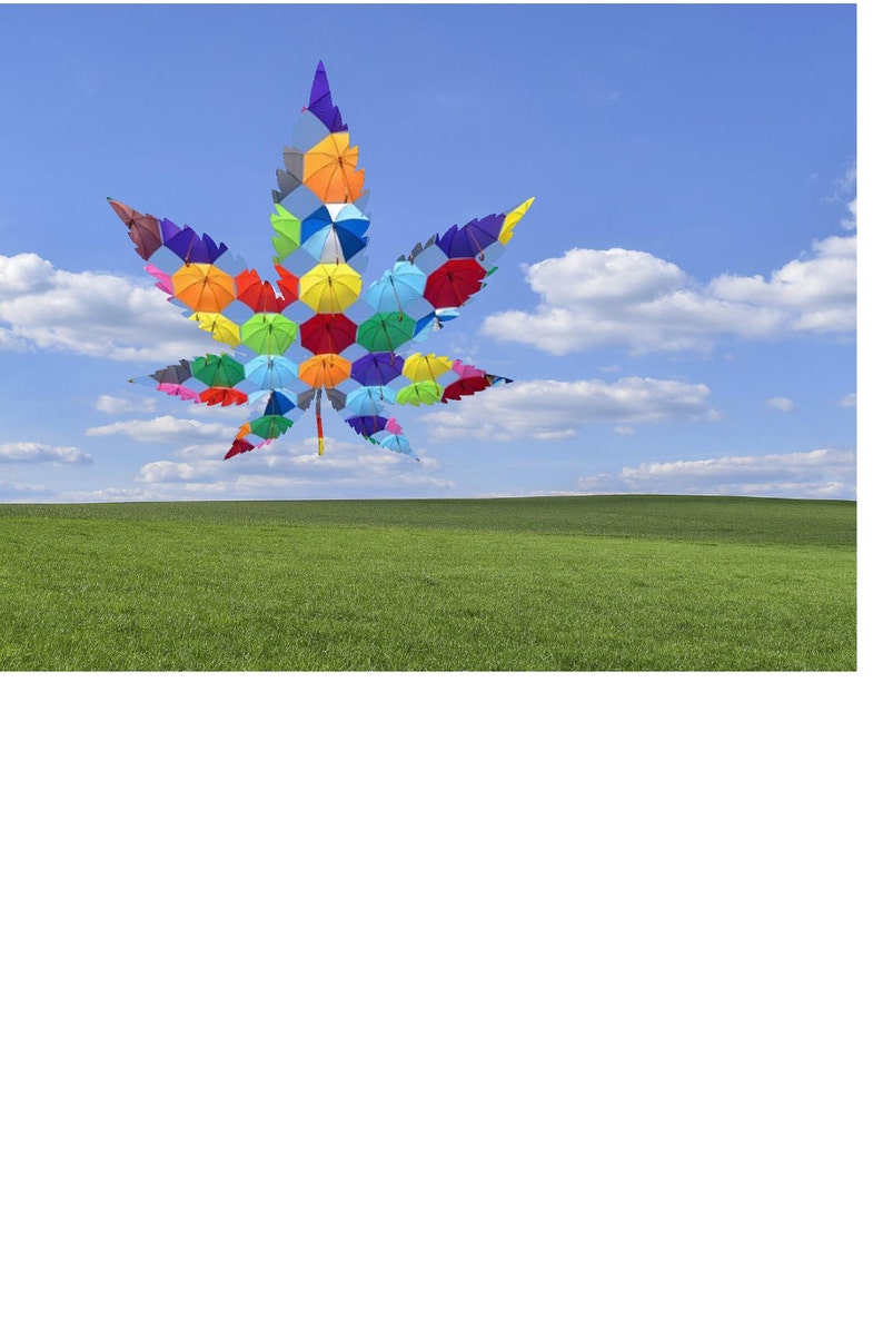 Pot Leaf Printable Marijuana Leaf PNG Stoners Printable Rainbow ...