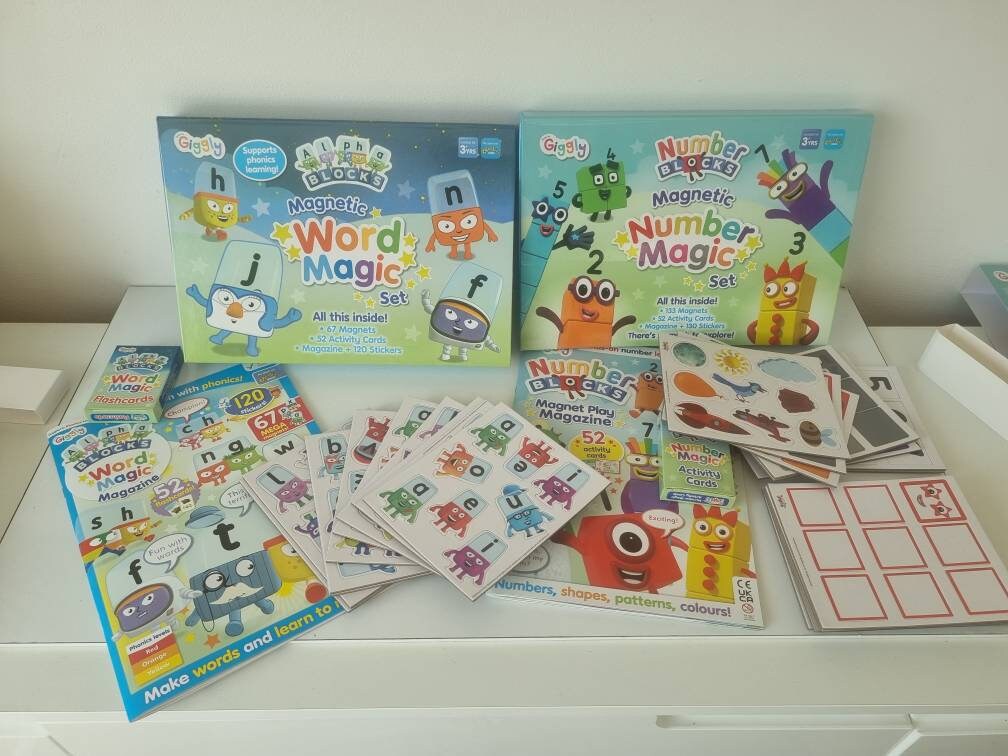 Alphablocks and Numberblocks Magic Set With Magnetic - Etsy