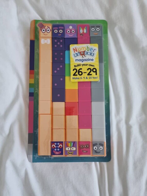 Numberblocks 26-29 Number Blocks Cbeebies Magazine Numbers - Etsy Israel