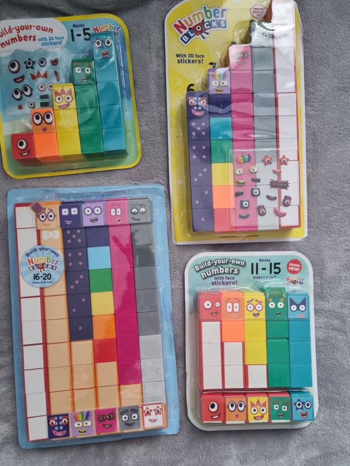 Number Blocks 1-10 11-15 16-20 Number Blocks Cbeebies Magazine - Etsy