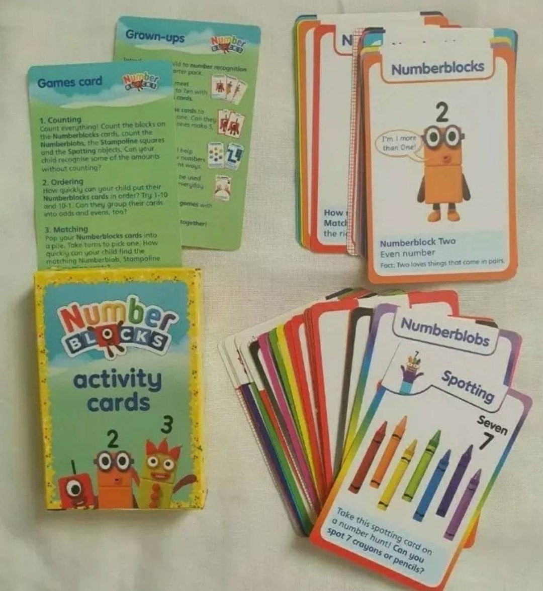 Number Blocks Activity Cards Home Schooling Numbers Special - Etsy UK