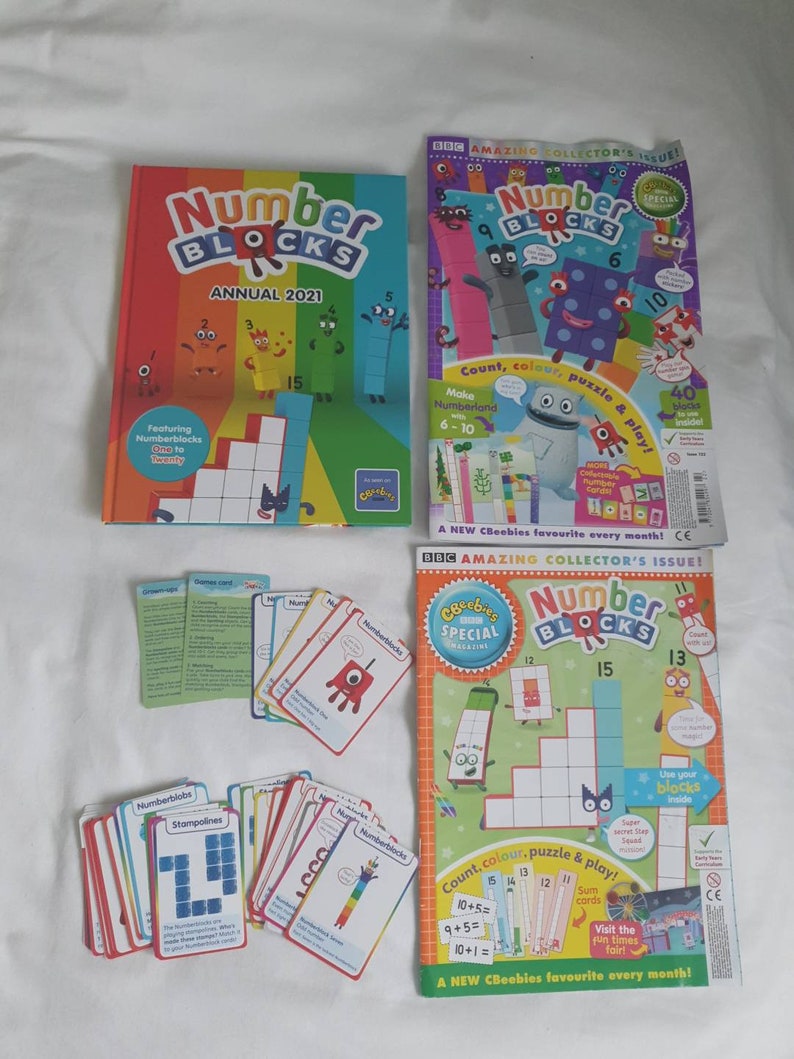 Numberblocks annual 2021 number blocks cbeebies magazines | Etsy