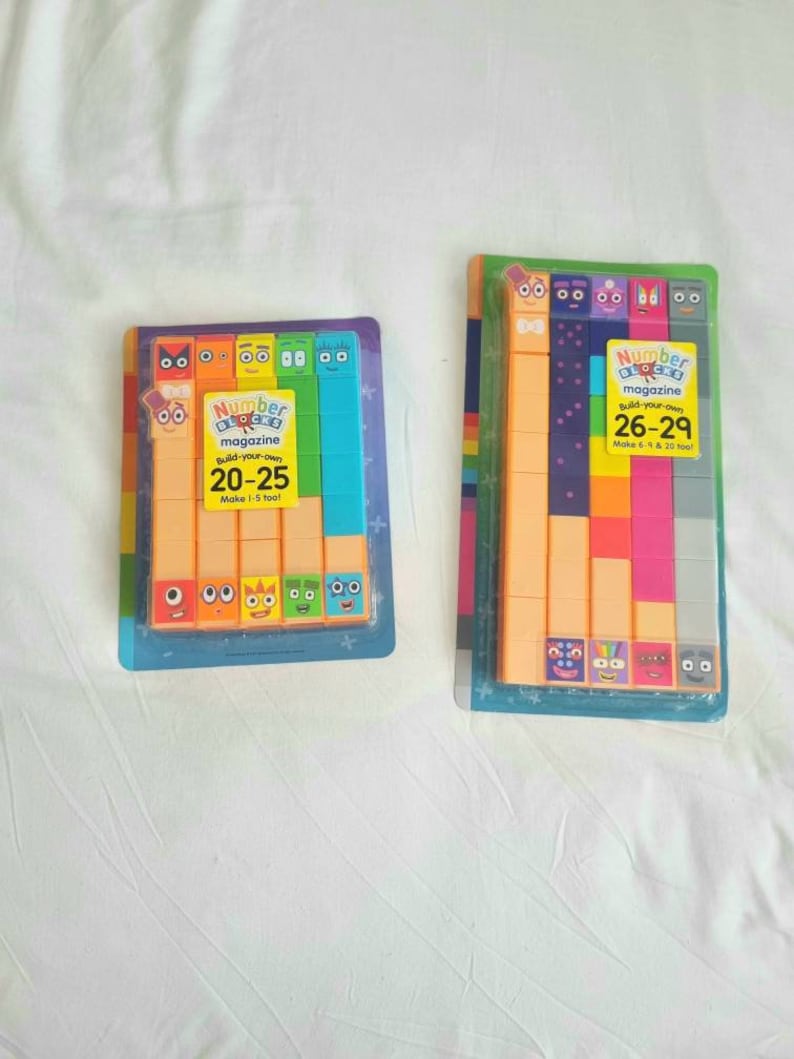 Numberblocks 20-25 and 26-30. Educational Learn to Count - Etsy