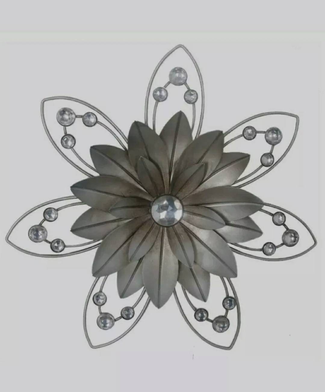 Shabby Chic Silver Metal Wall Art Home Decor Modern - Etsy UK
