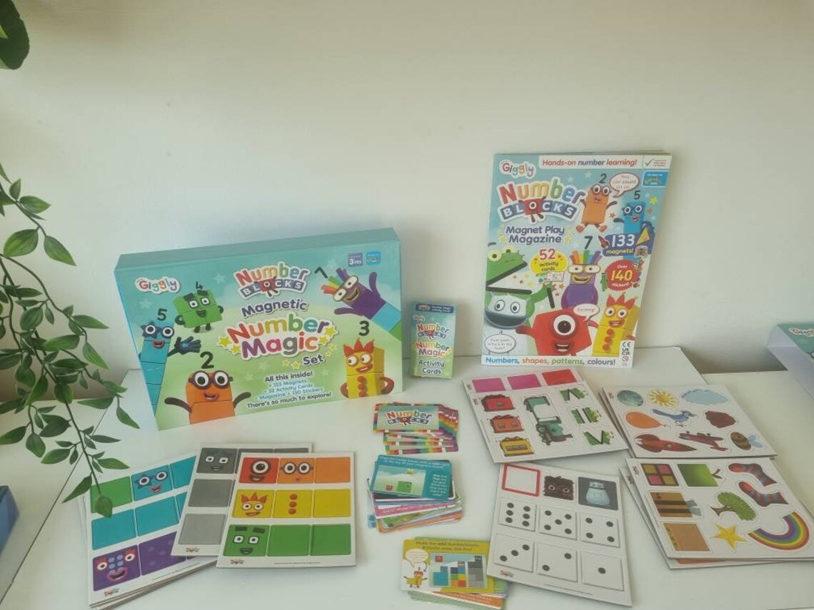 Alphablocks and Numberblocks Magic Set With Magnetic - Etsy