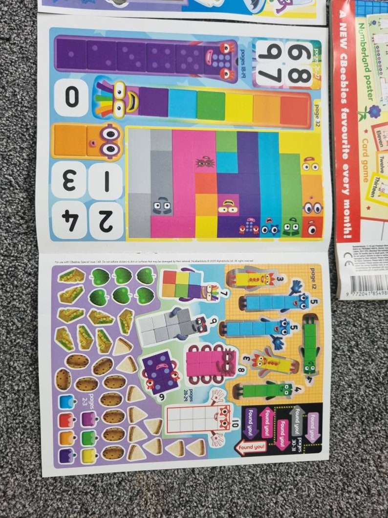 Numberblocks annual 2021 number blocks cbeebies magazines | Etsy