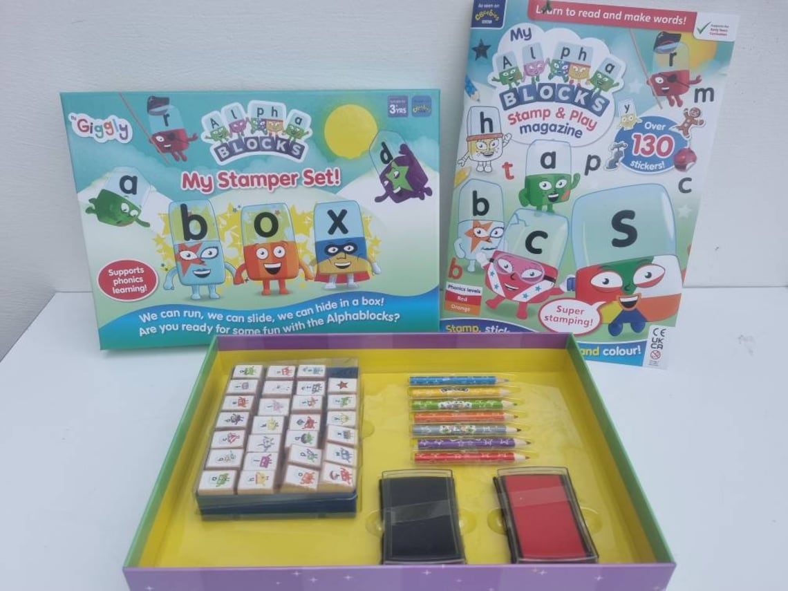 Alphablocks Stamper Set With Alphablocks Cbeebies Letters and - Etsy Canada