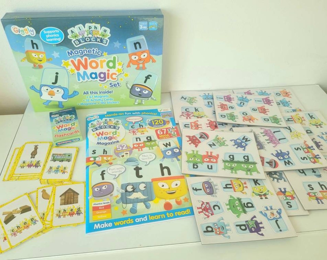 Alphablocks and Numberblocks Magic Set With Magnetic - Etsy
