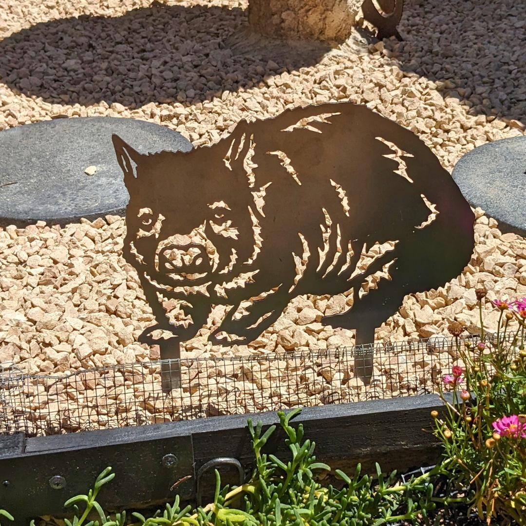 Wombat | Australian Native Animal Metal Garden Art | Laser Cut Garden ...