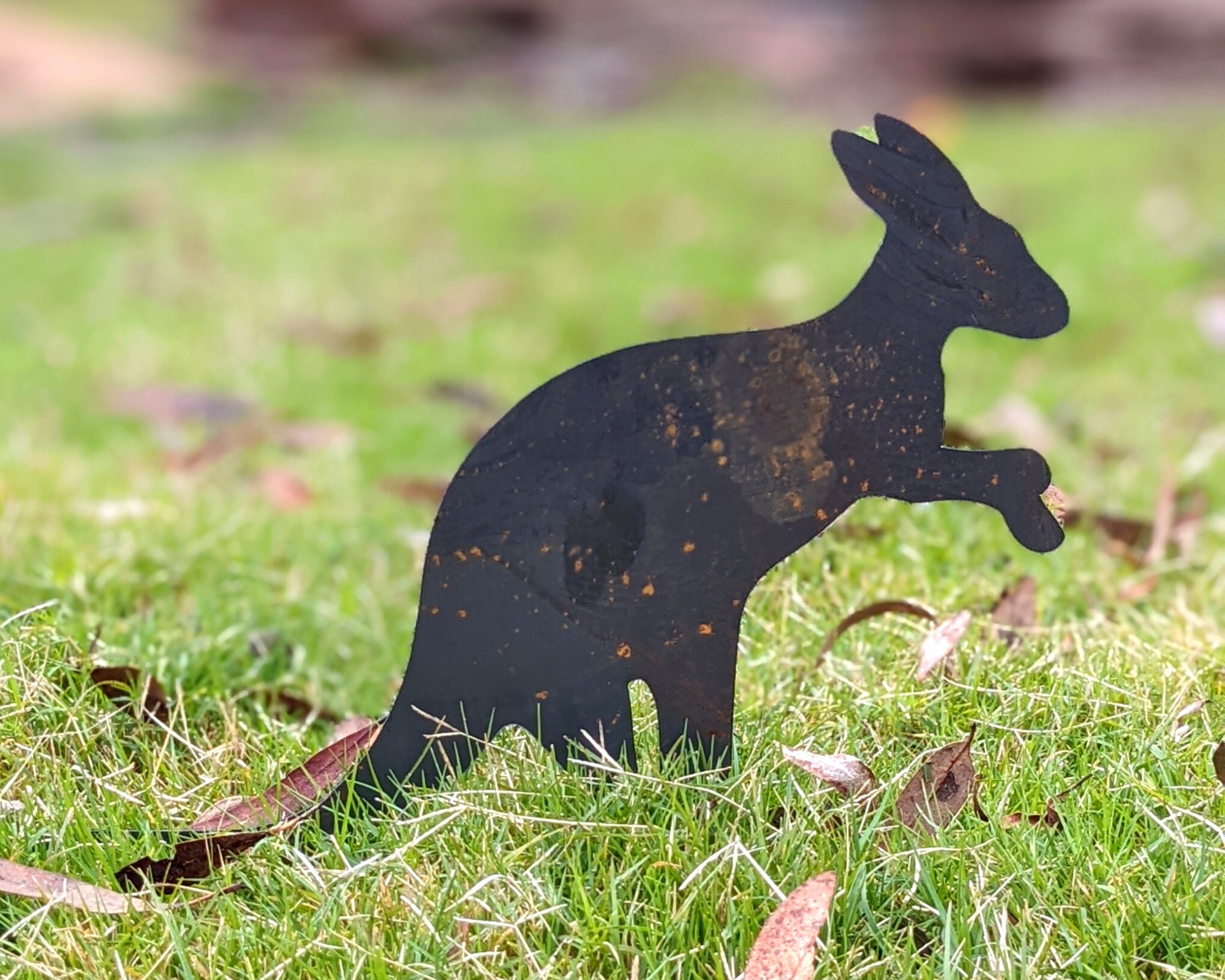 Rustic Metal Kangaroo Garden Decor - Etsy Australia