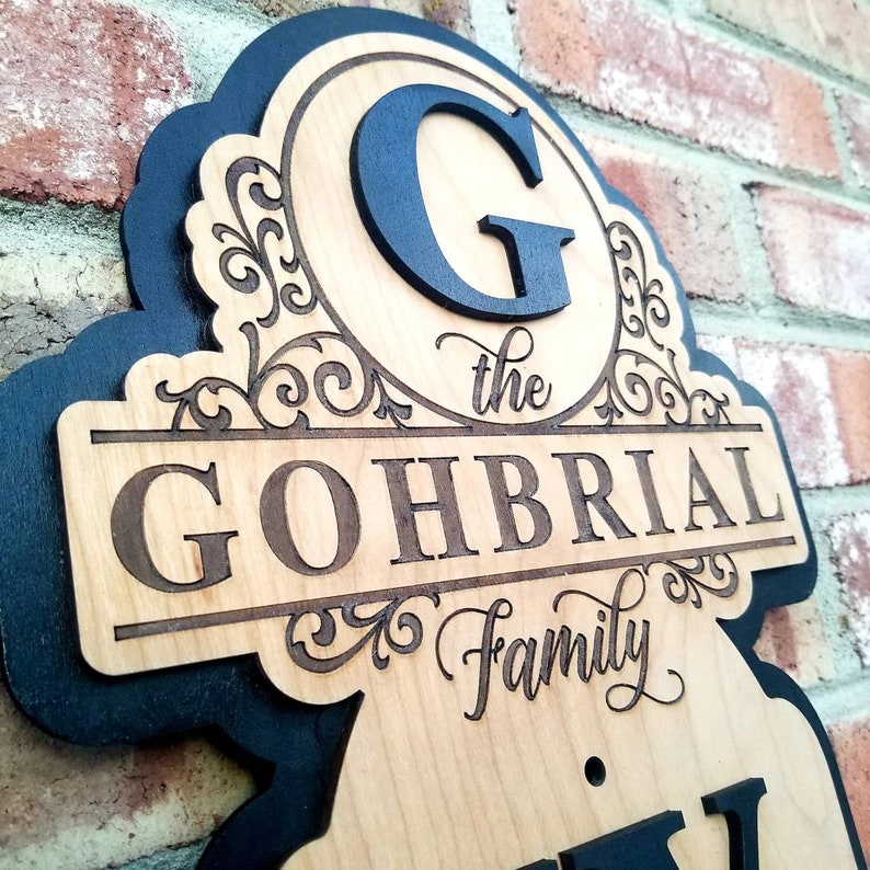 WELCOME Family Sign Vertical Wooden Sign Customized Family | Etsy