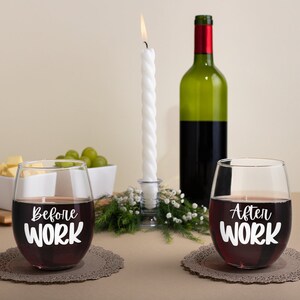 Before Work, After Work, Because Work, Svg for Mug, Glass, Work Life ...