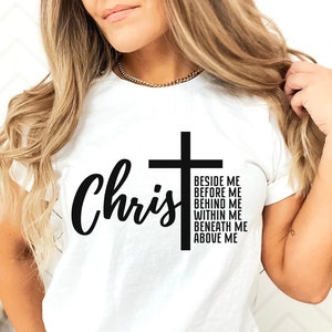 Christ SVG, Christian Quote, Christ Beside Me, Within Me, Religious ...