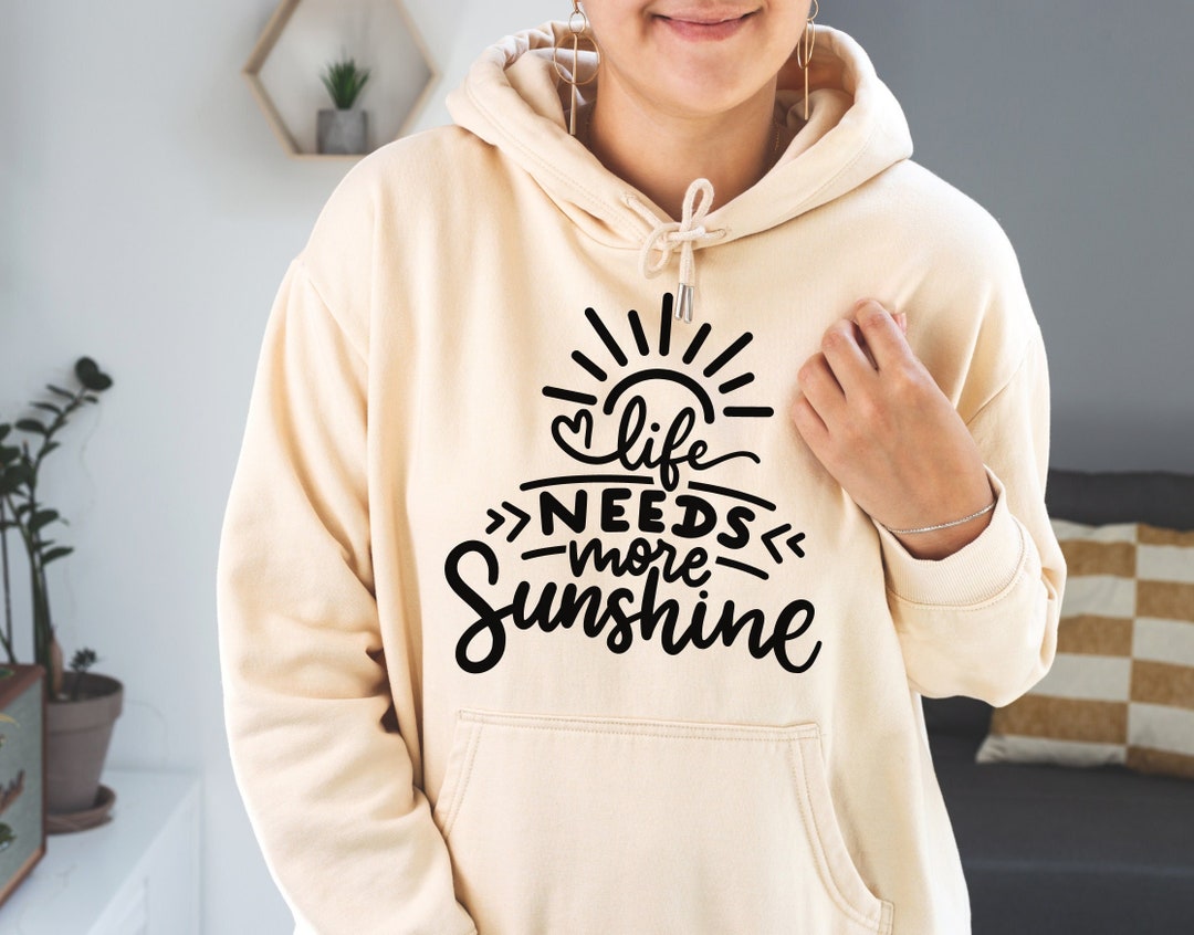 Life Needs More Sunshine Svg, Mom Life, Optimistic, Inspirational Quote ...