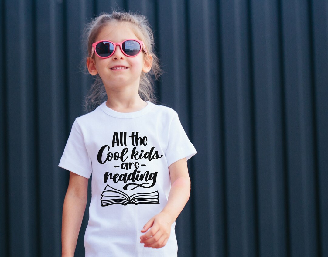 All the Cool Kids Are Reading Svg, Hand Letter Design, Png, Eps, Dxf ...