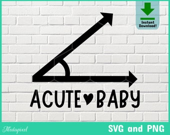 Acute Baby SVG A Cute Newborn Boys and Girls Toddler Svg - Etsy