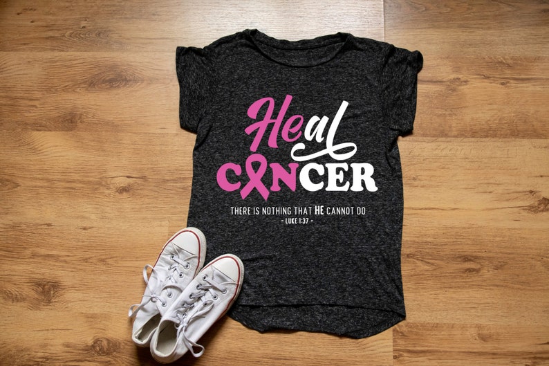 Heal Cancer Svg He Can Fight Cancer Support Breast Cancer - Etsy