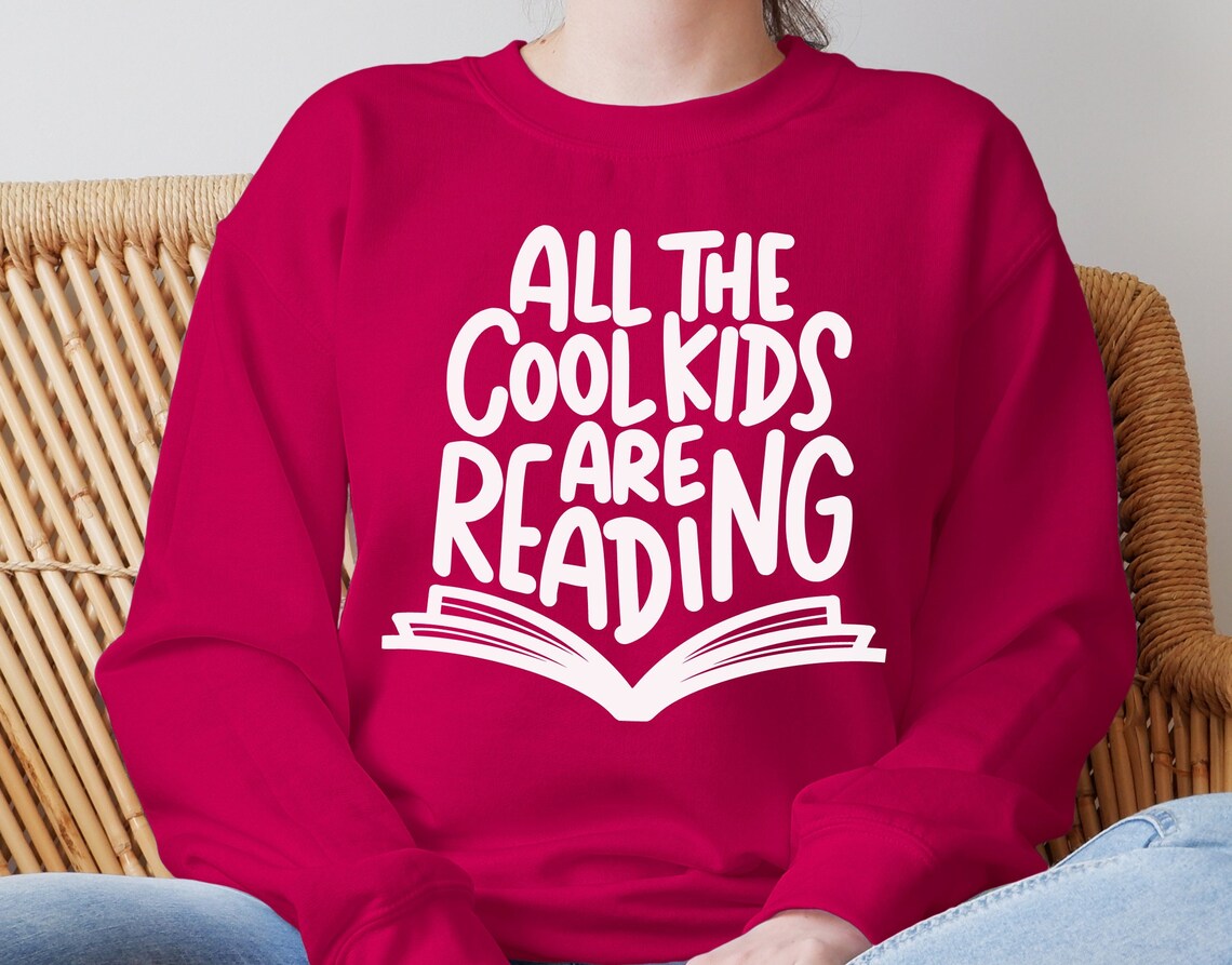All the Cool Kids Are Reading Svg, Hand Letter Design, Png, Eps, Dxf ...