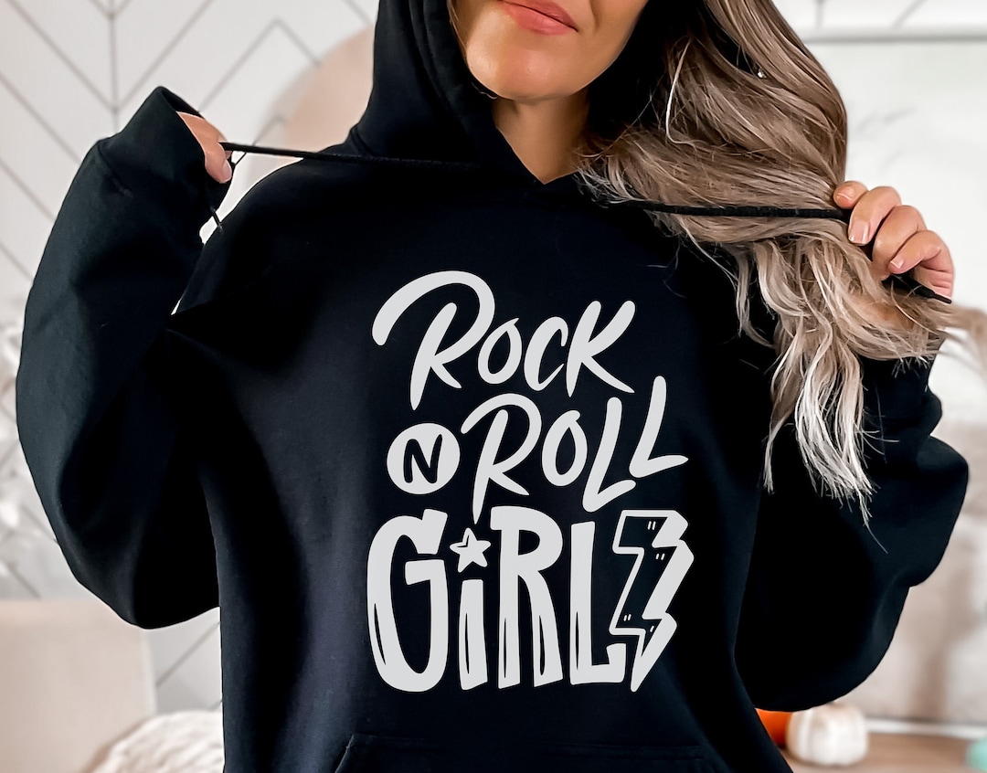 Rock N Roll Girl Svg for Shirt, Hoodie in Rock and Roll Concert or ...