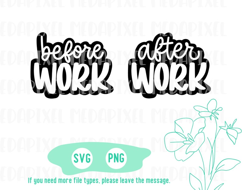 Before Work After Work Svg for Mug Glass Tumbler Work - Etsy