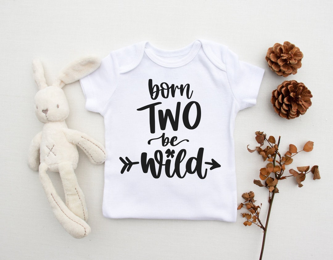 Born Two Be Wild 2nd Birthday Svg, Hand Letter Birthday Design for Gift ...