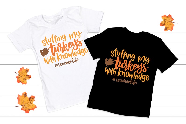 Stuffing My Turkey With Knowledge Svg Thanksgiving Teacher - Etsy