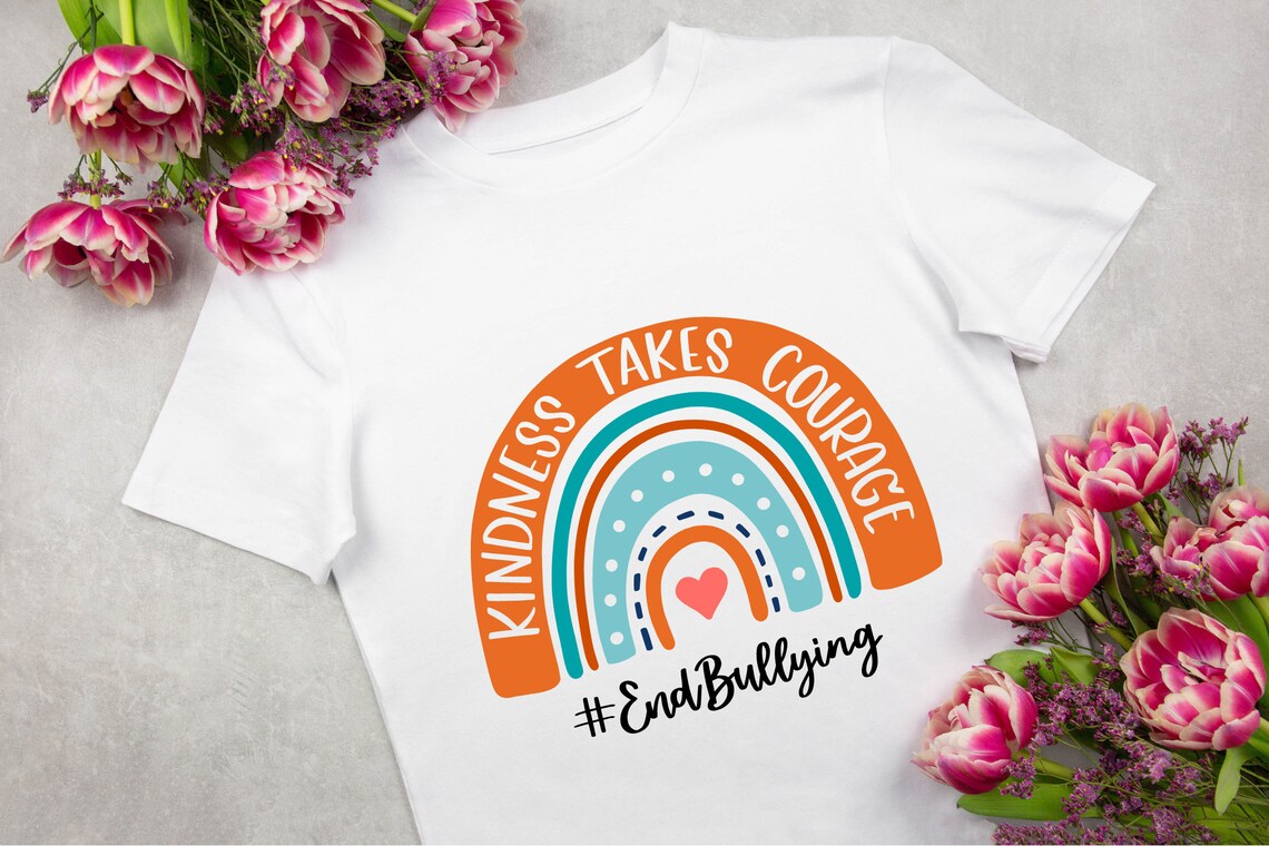 Kindness Takes Courage Svg Choose Kind Rainbow Unity Day - Etsy