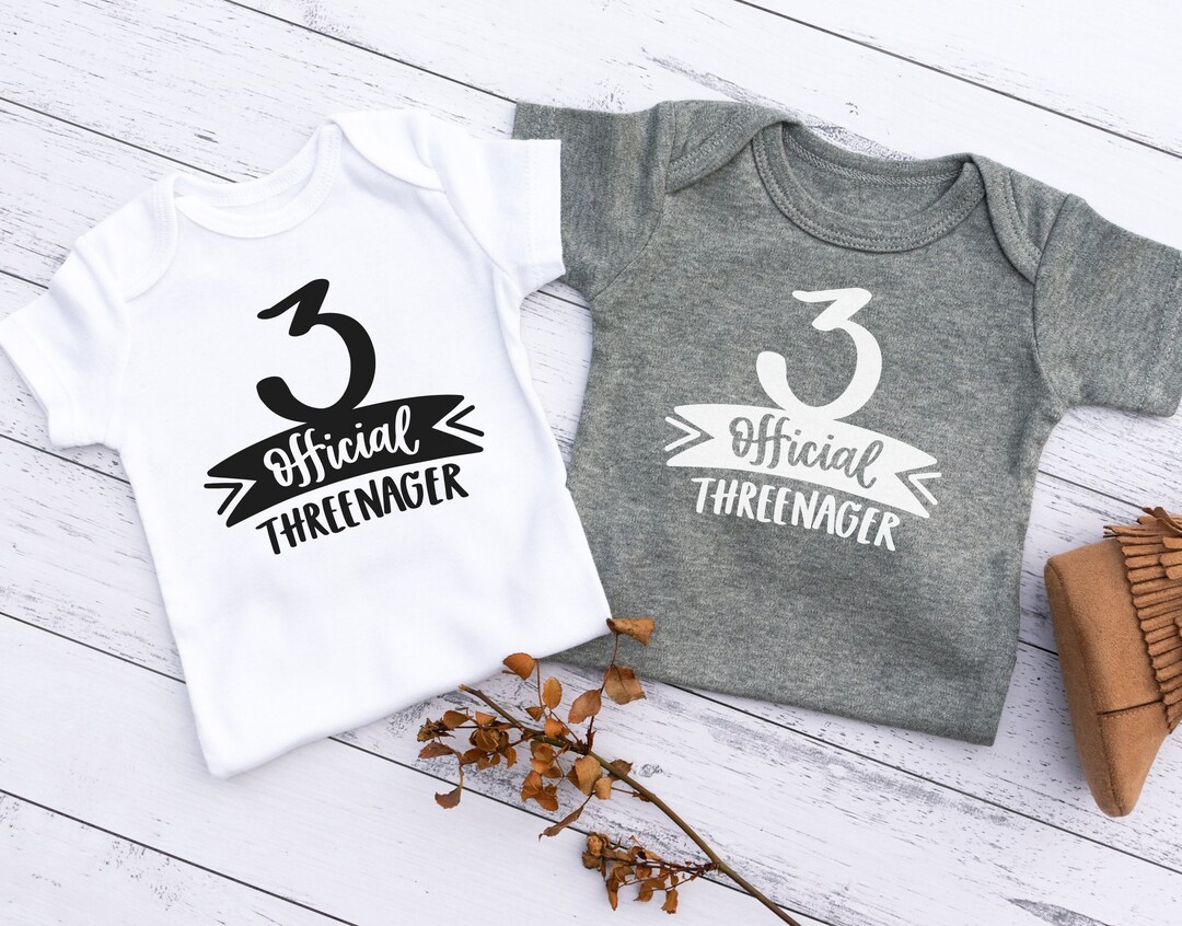 Official Threenager 3rd Birthday Svg, Hand Letter Third Birthday for Gift to Your Friends and ...