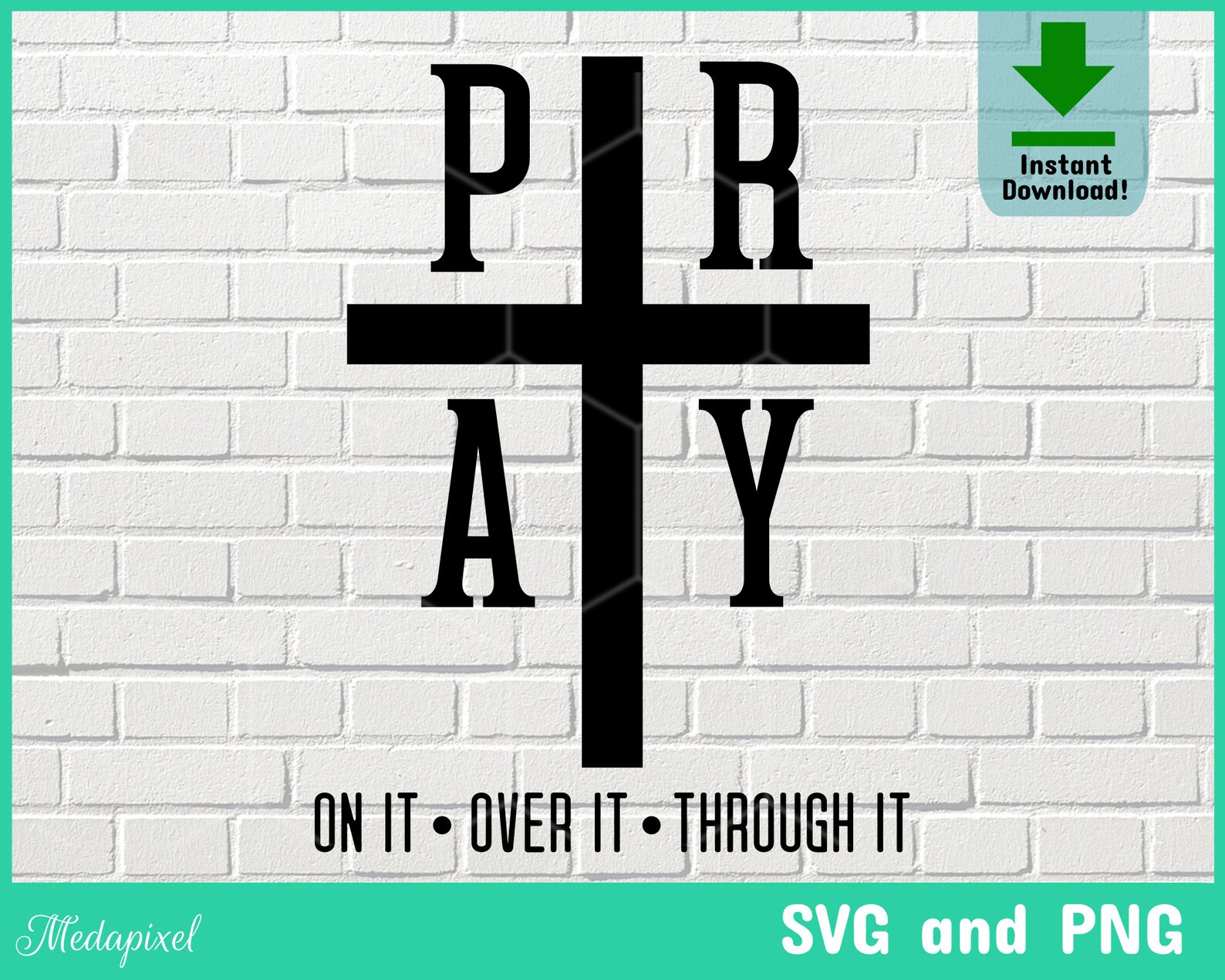 Pray Svg Pray on It Pray Over It Pray Throught It Religious - Etsy