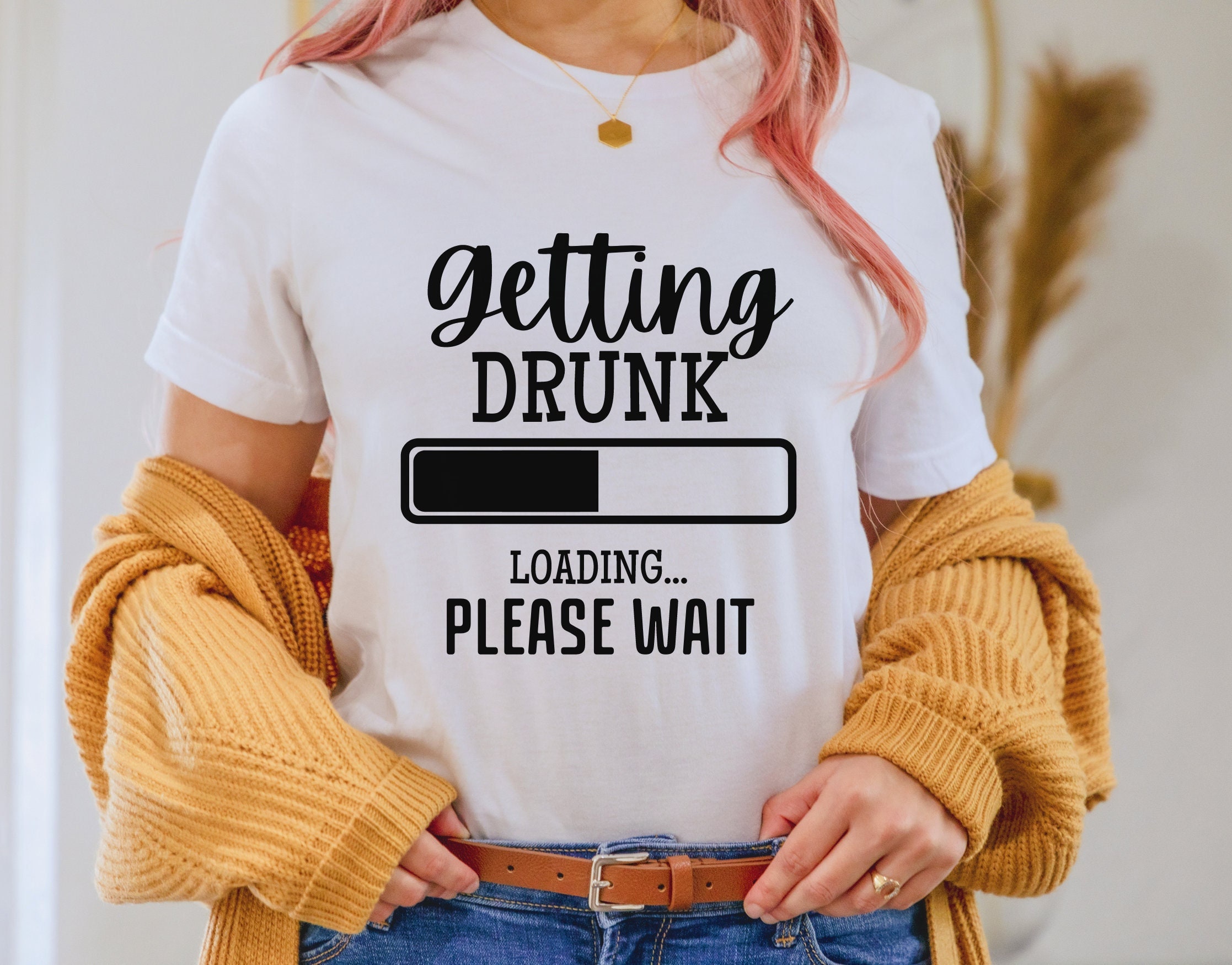 Getting Drunk Loading Please Wait SVG for Mugs Travel Mugs - Etsy