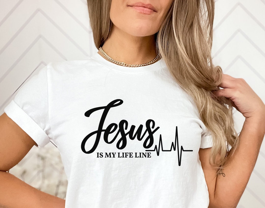 Jesus is My Life Line Svg, Christian, Religious, Prayer, Jesus, Svg for ...