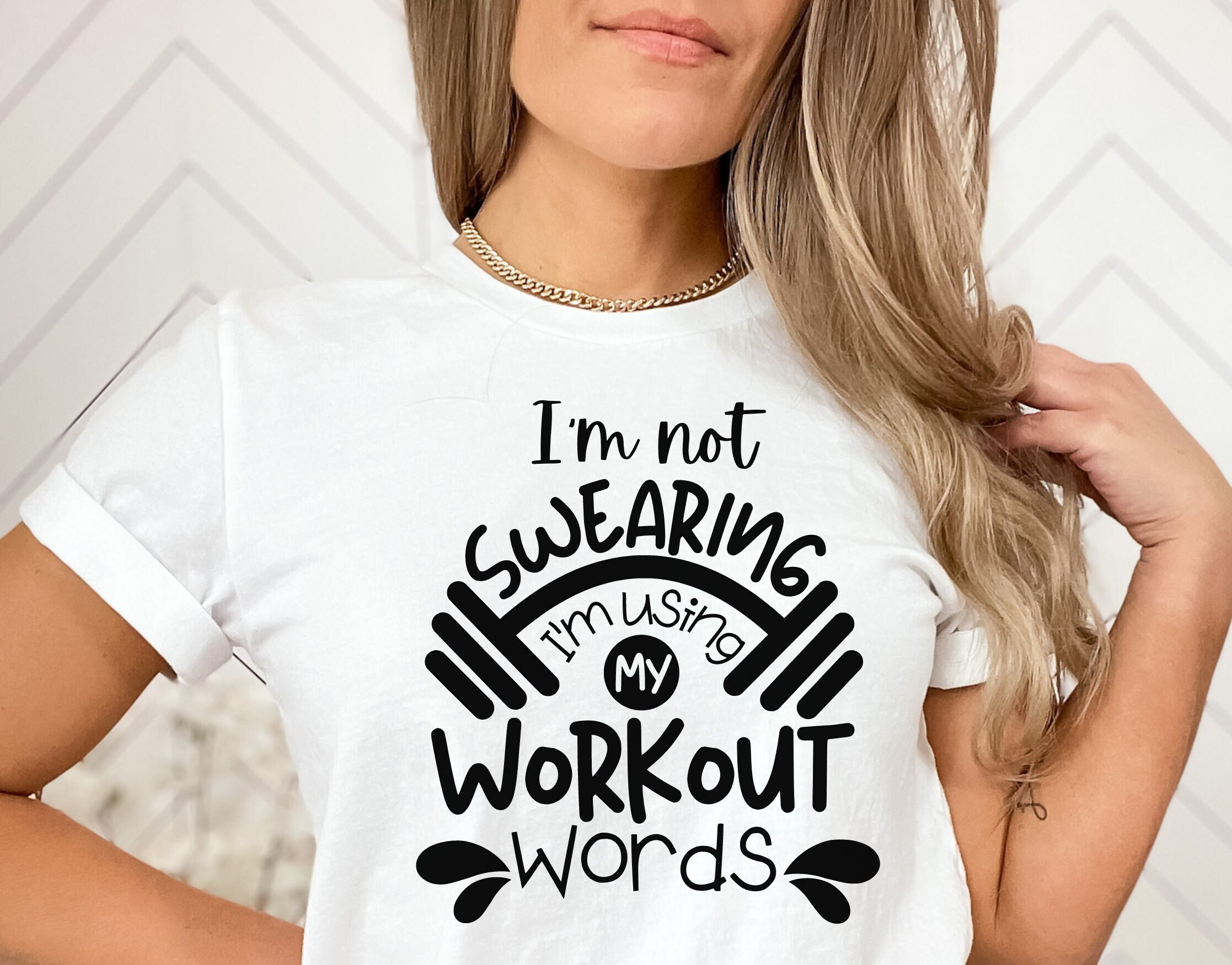 I'm Not Swearing Using Workout Words Svg Gym Workout - Etsy