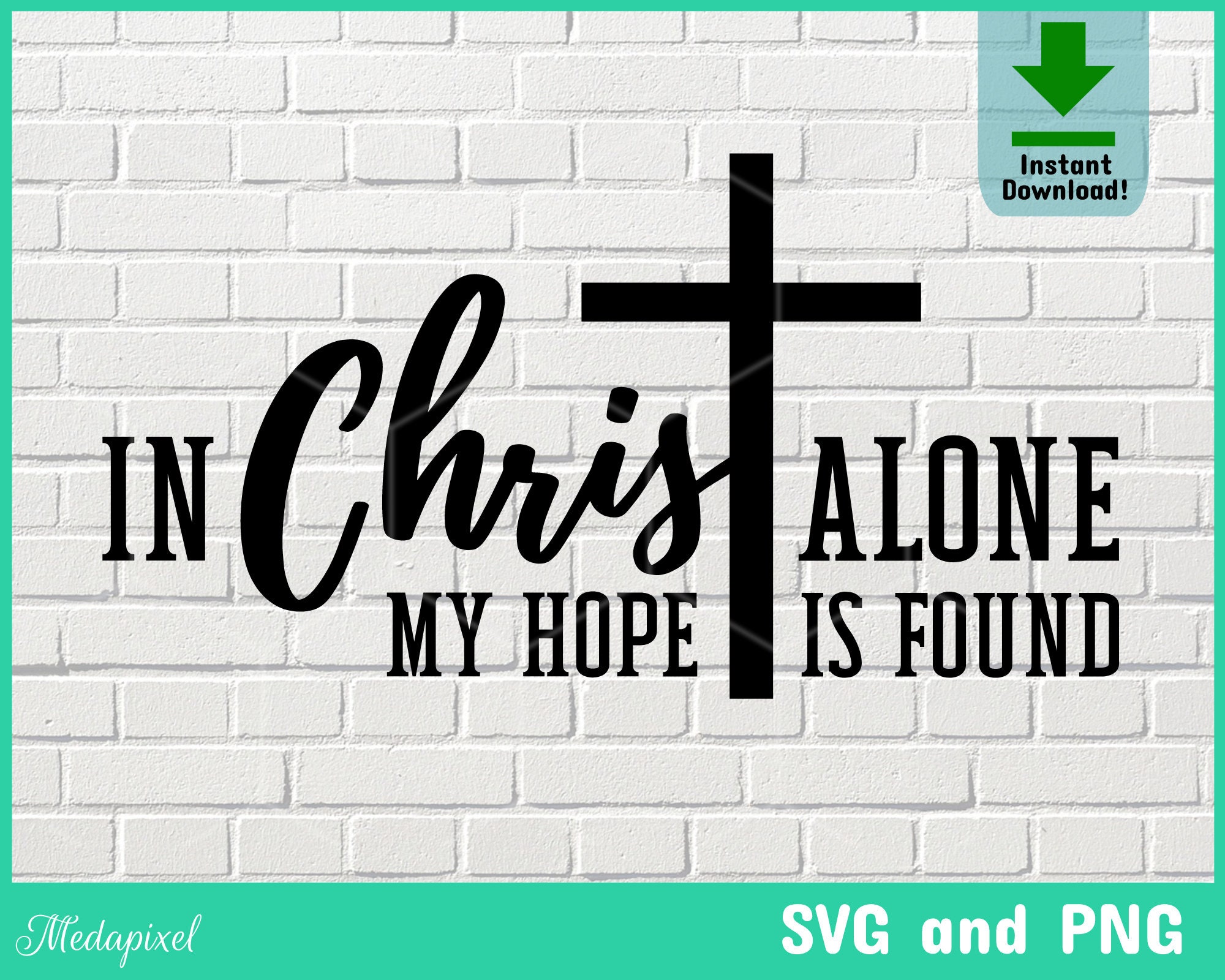In Christ alone my hope is found SVG Christian svg svg for | Etsy