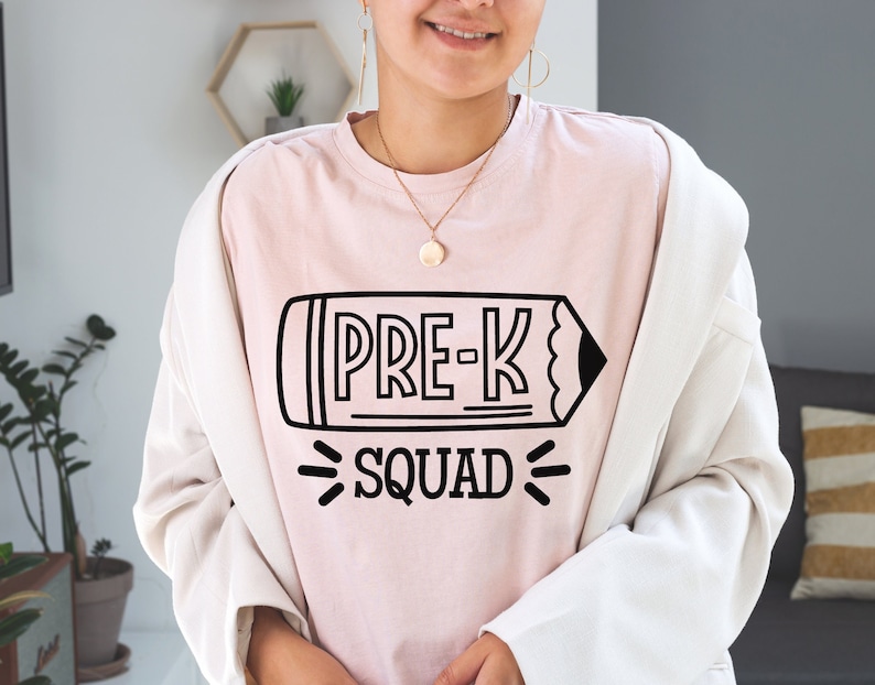 Pre-k Squad Svg, Hand Letter Design, Png, Eps, Dxf, Svg Cut File for ...