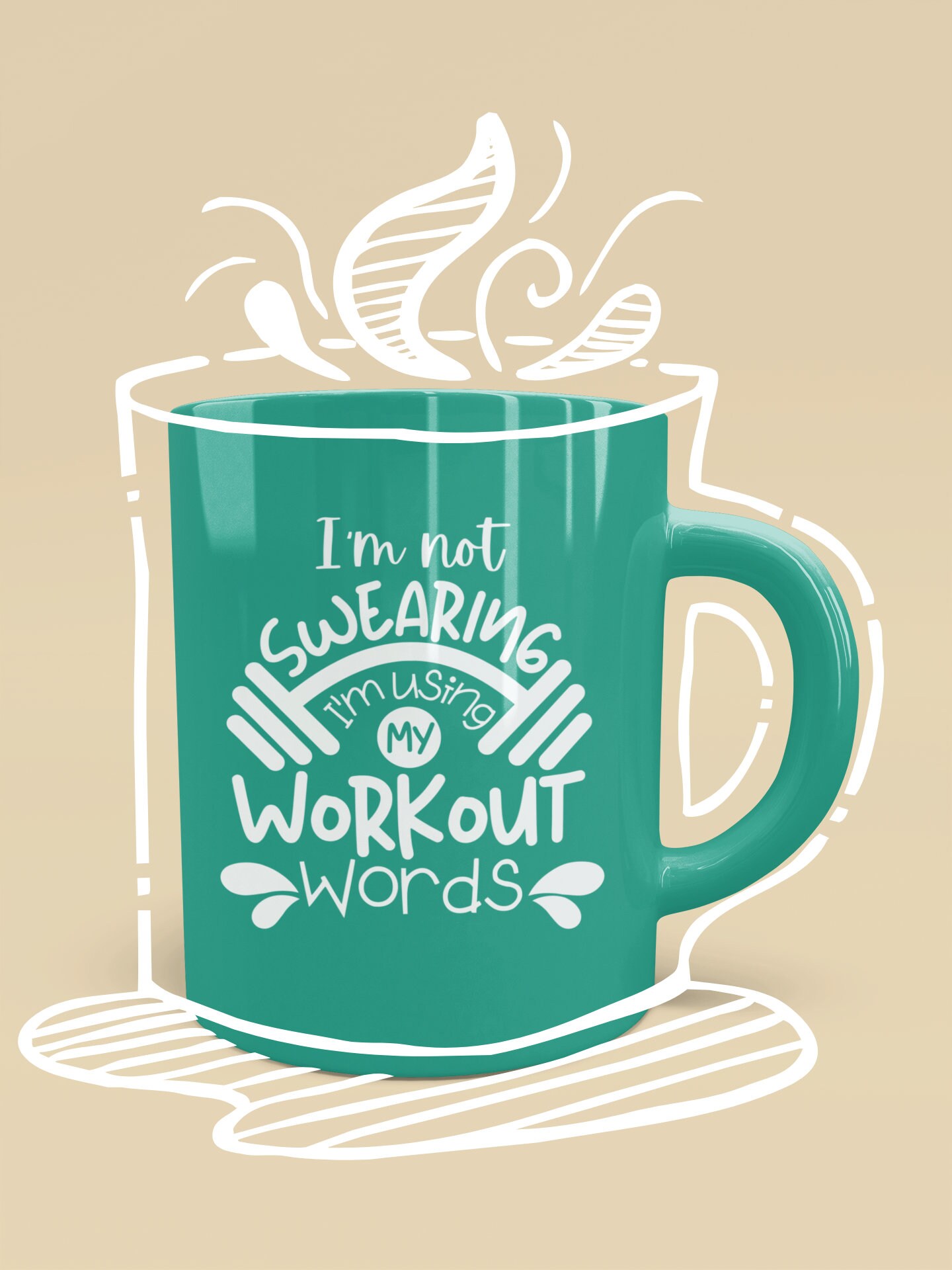 I'm Not Swearing Using Workout Words Svg Gym Workout - Etsy