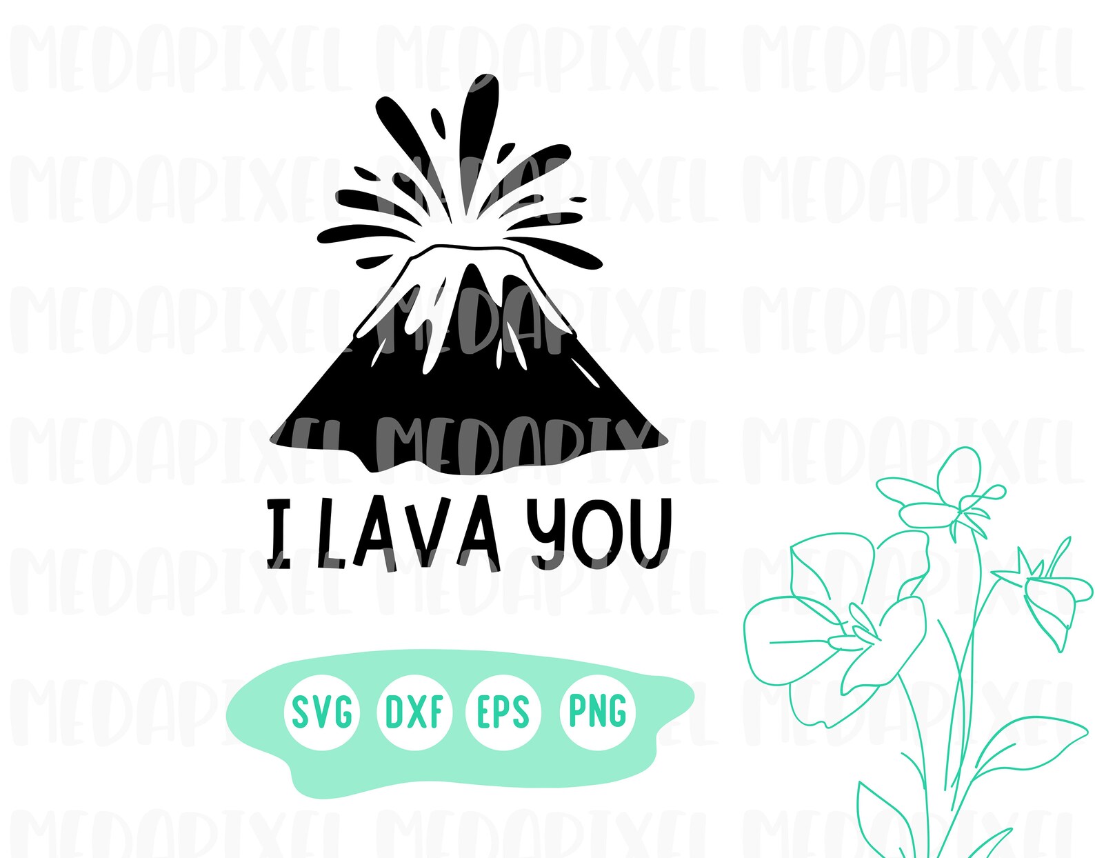 I Lava You Svg Volcano Geology Funny Valentines Day Gift - Etsy