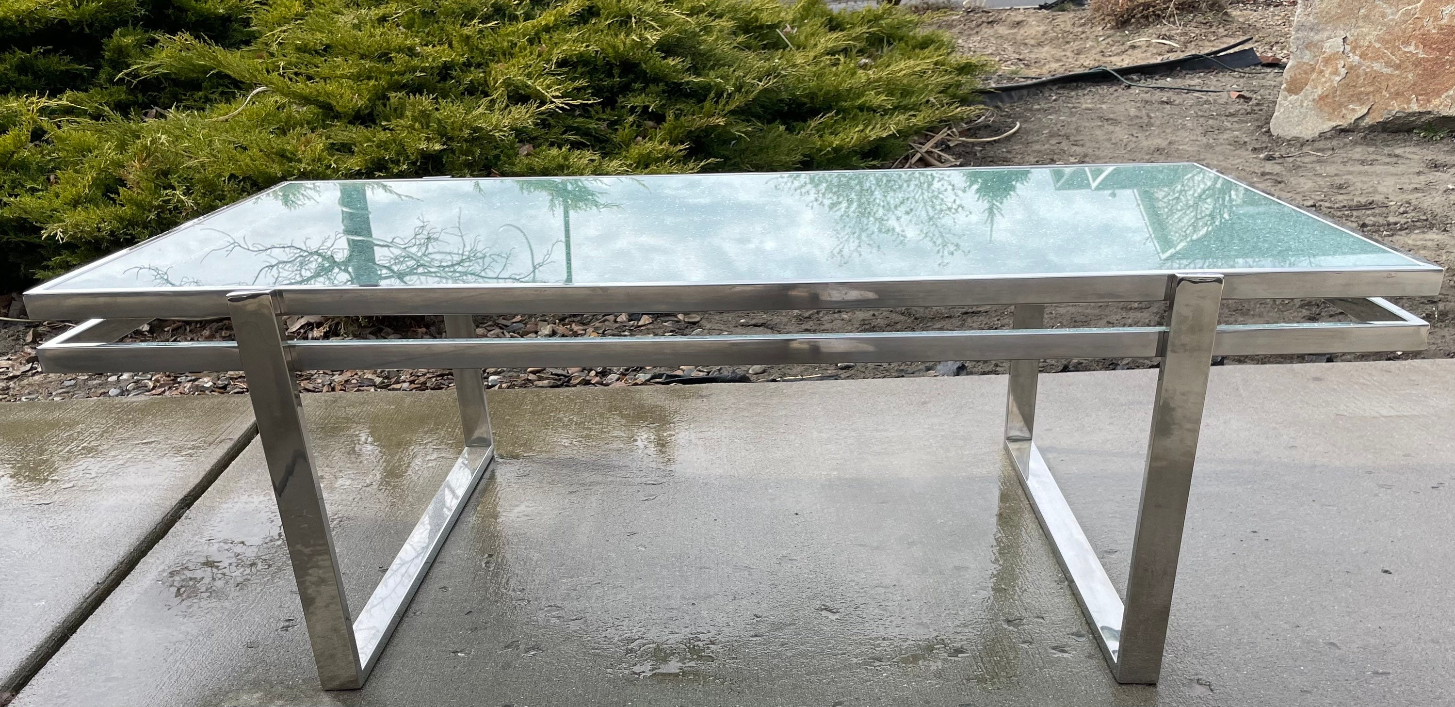 Cracked Glass Coffee Table - Etsy