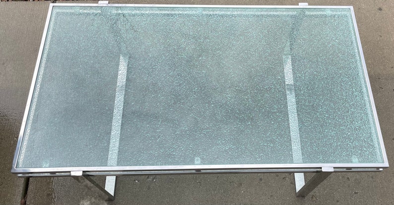 Cracked Glass Coffee Table - Etsy